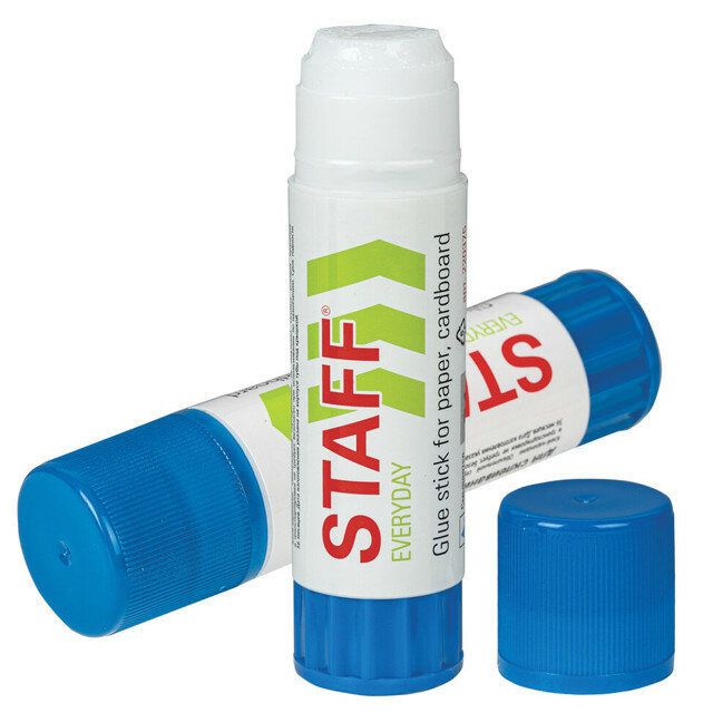 STAFF Everyday клей-карандаш 21 г для школьных и канцелярских задач, удобный