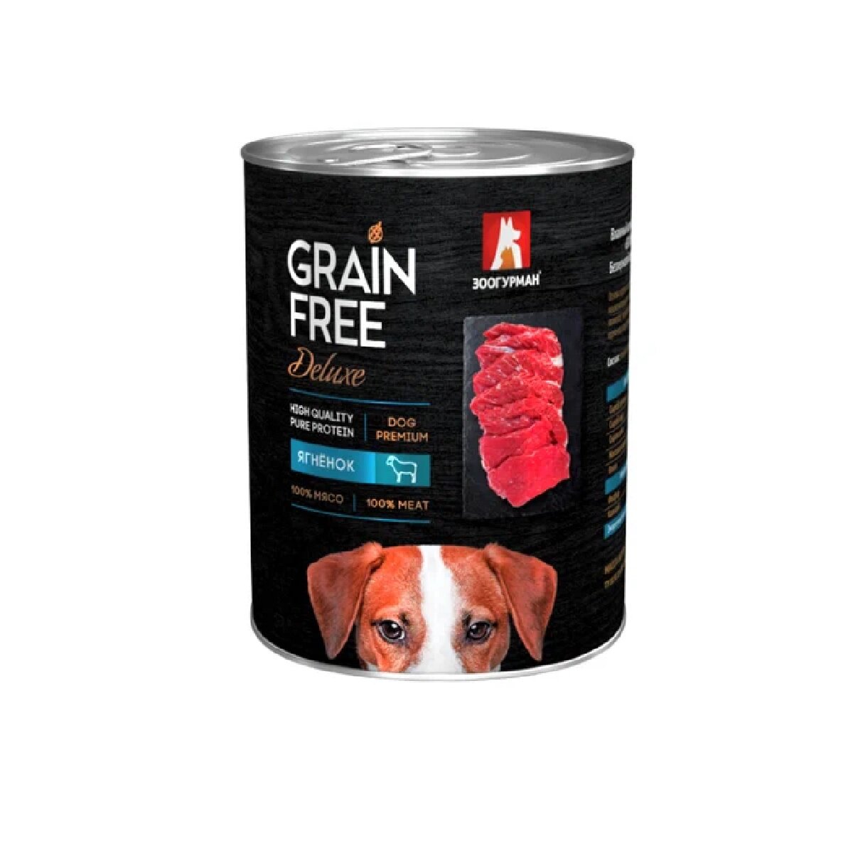 Зоогурман Grain Free консервы для собак Ягненок 350г