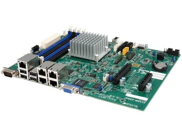 Материнская плата Supermicro A1SAM-2550F Atom processor C2550, Up to 64GB DDR3, Quad GbE LAN, IPMI, 7x USB 2.0 (OEM)