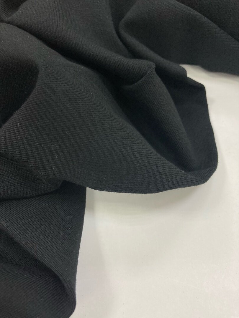 Кулирка хлопковая однотон Черный