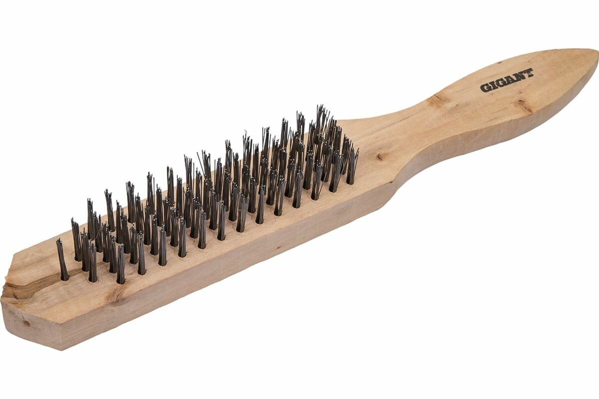 Щетка по металлу ручная проволочная 5 рядов Gigant корщетка зачистная GB-5