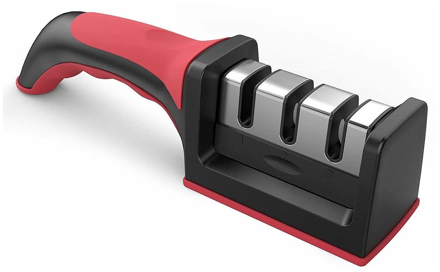 Точилка Sharpener, для ножей и ножниц, нескользящее основание, 3-ступенчатая система заточки