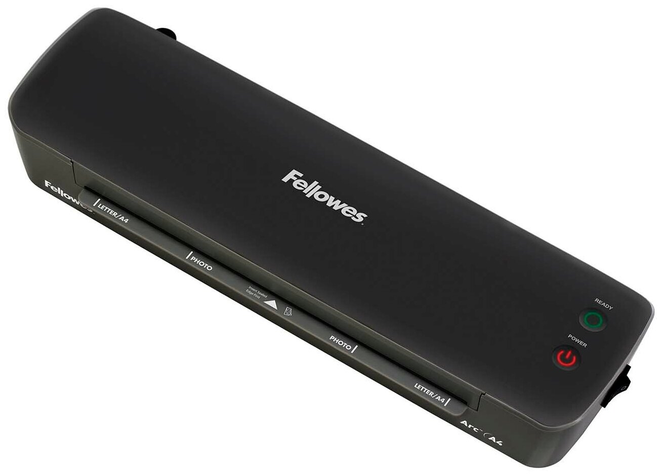 Fellowes® Ламинатор Arc A4 , 75/80 мкм, 30 см/мин, AutoShutOff, механизм освобождения, стартовый набор пленок