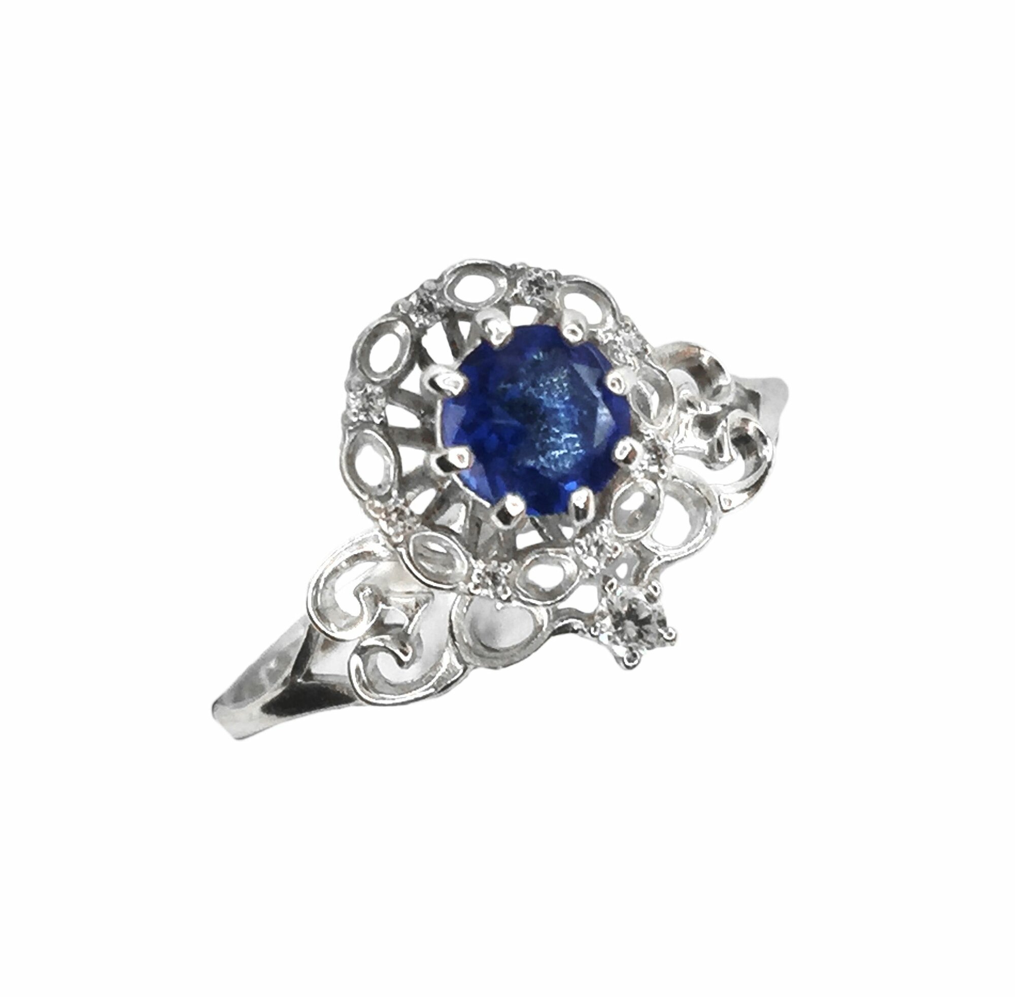 Кольцо, серебро, 925 проба, родирование