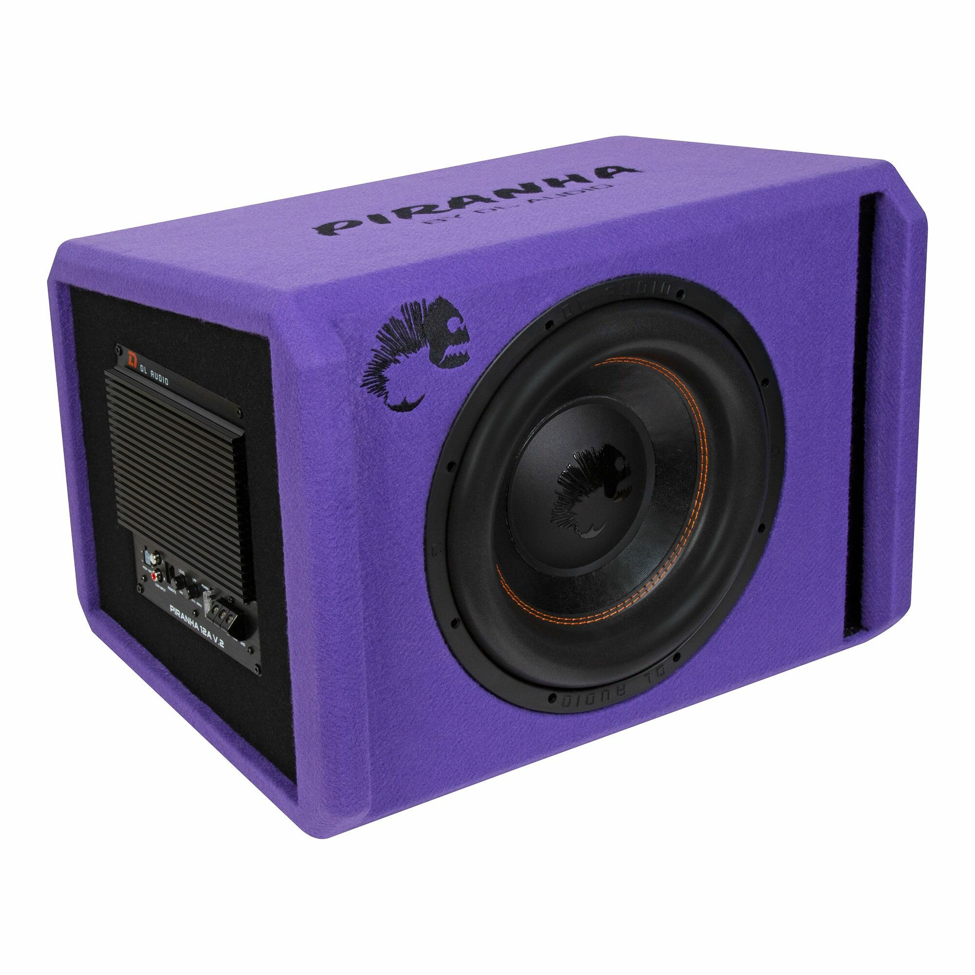 Автомобильный сабвуфер в корпусе активный DL AUDIO PIRANHA 12A V.2 PURPLE