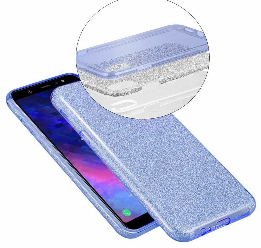 Силиконовая противоударная накладка Diamond для Xiaomi Poco X5 Pro голубой
