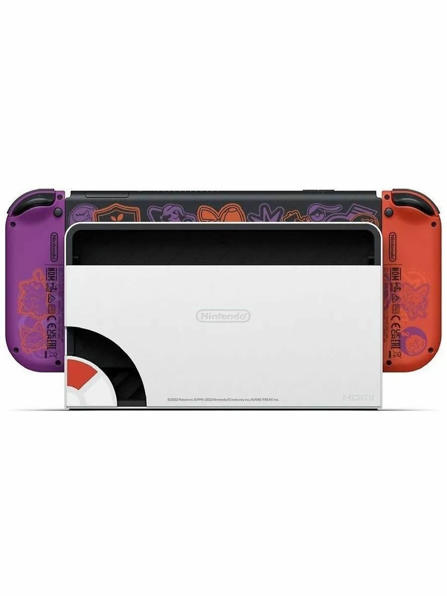 Игровая приставка Nintendo Switch OLED 64 ГБ, Pokemon Scarlet & Violet Edition