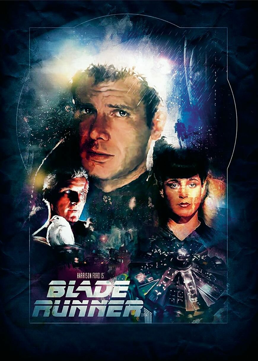 Постер. Серия Киноафиши. Бегущий по лезвию. Формат А3.