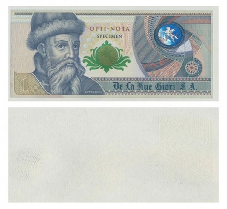 Тестовая банкнота DE LA RUE GIORI, сувенирная копия, банкноты и купюры редкие коллекционные