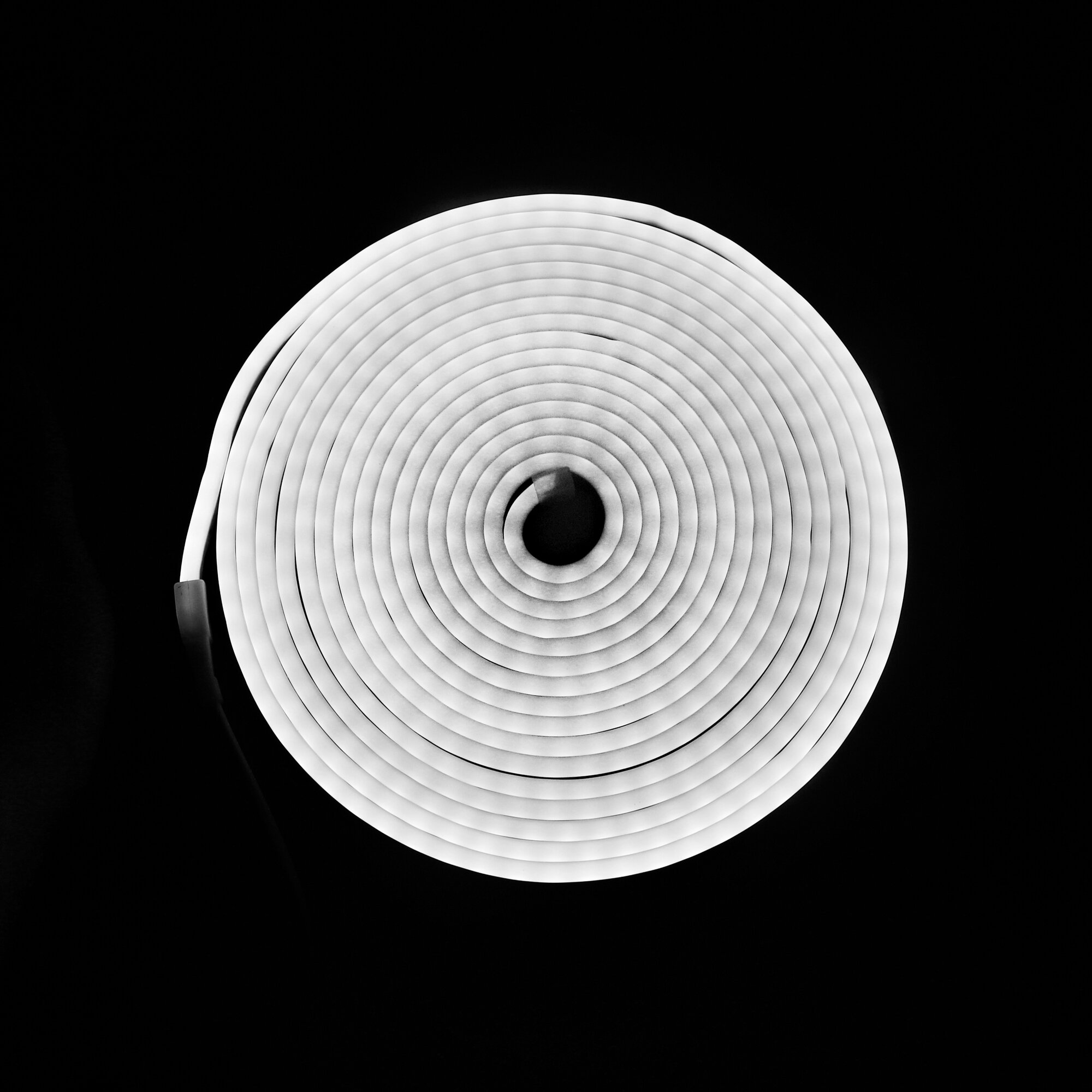Светодиодная гирлянда, Дюралайт 120 Led, м, с адаптером, 6*12мм, 12v, 5 м. Белый, 1 шт.
