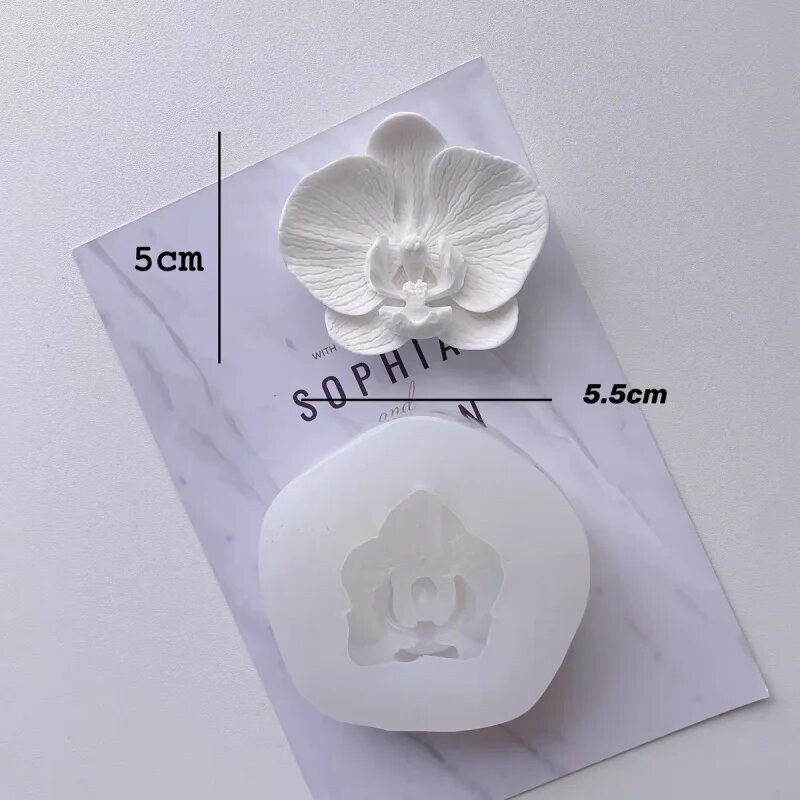 Силиконовая форма для свечей 3D орхидея A Silicone Mold