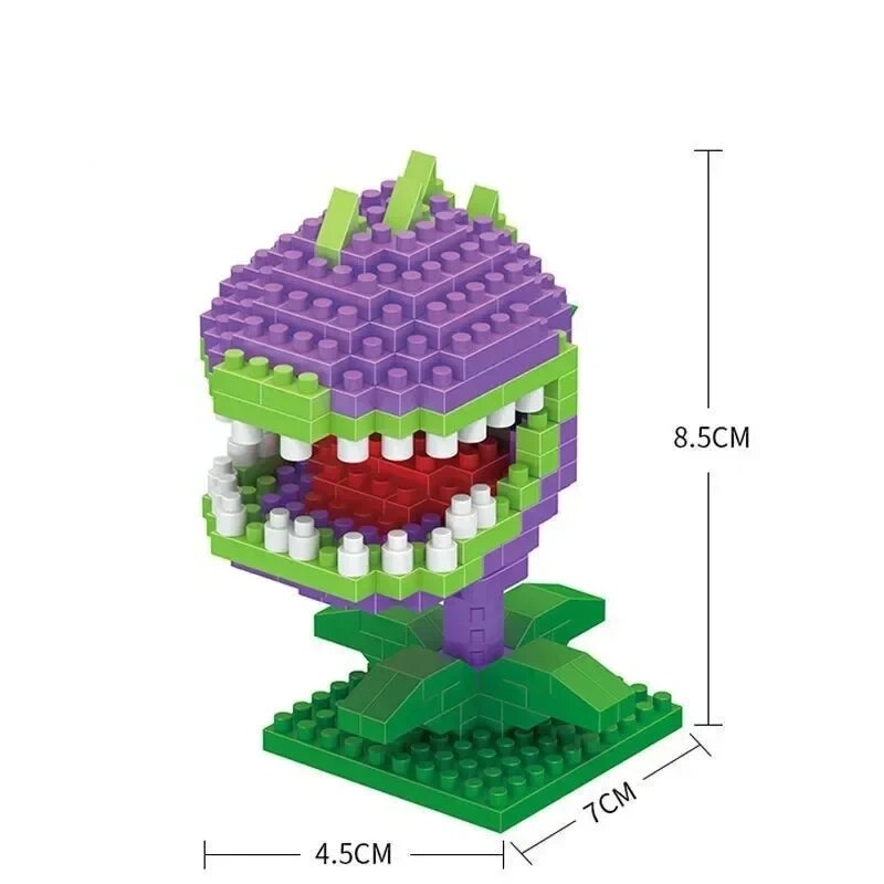 KAYOU Блоки Растения против Зомби Peashooter SunFlower Chomper WITH BOX, Z71015