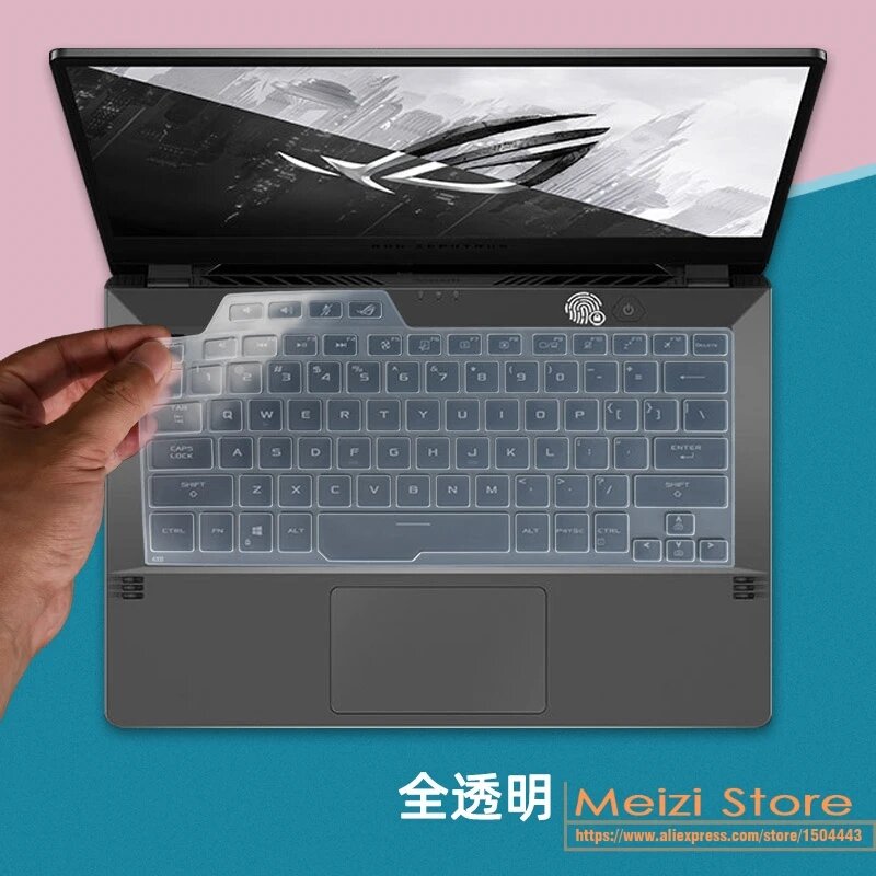 Силиконовый чехол для клавиатуры Powforward для ASUS ROG Zephyrus G14 Clear