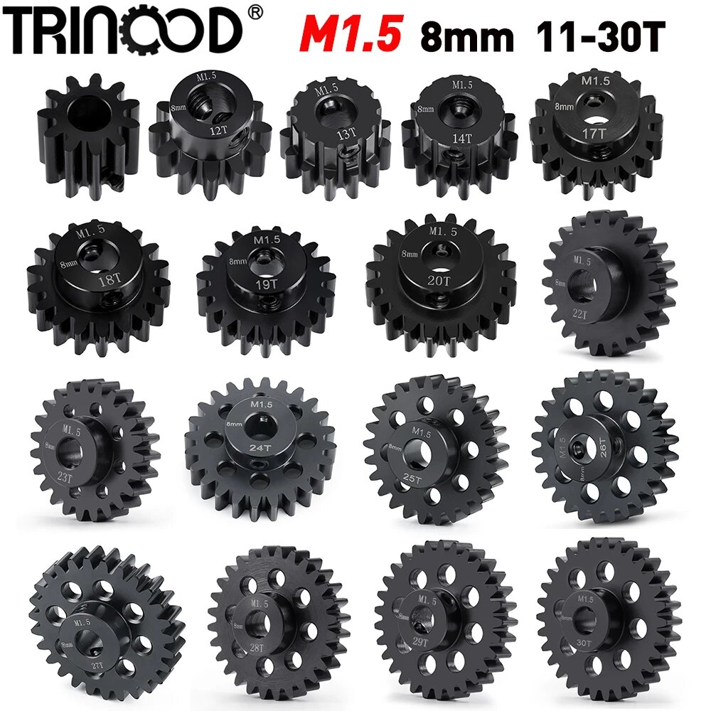 TRINOOD Шестерня двигателя 8 мм, 26T для RC багги