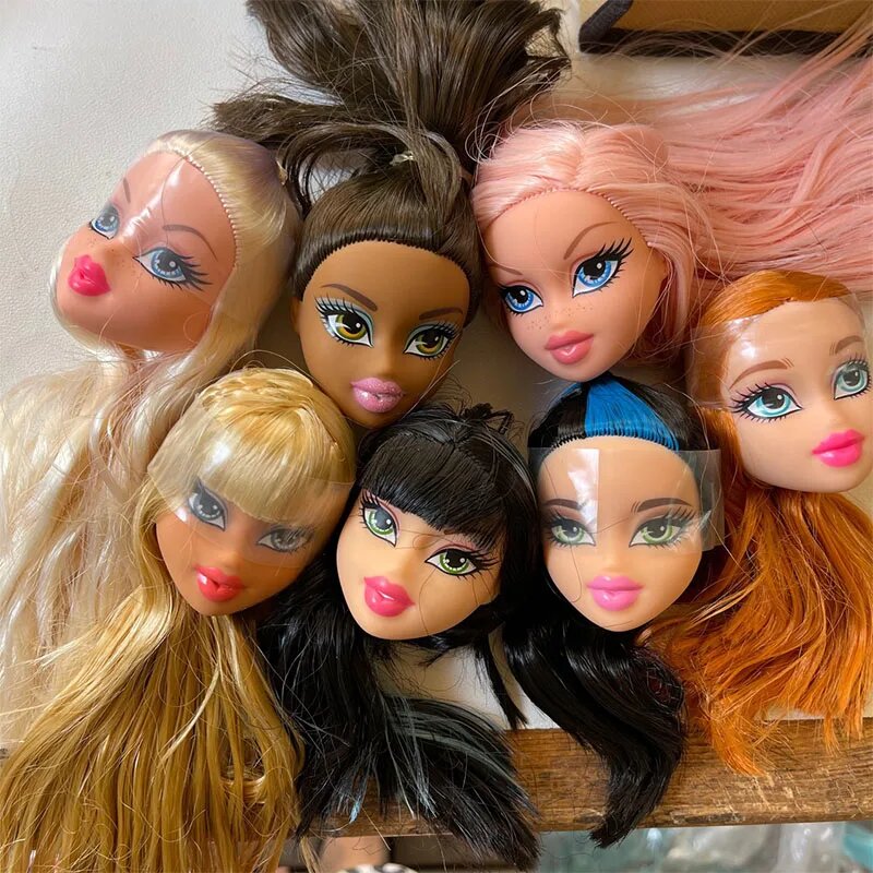 Случайный тип 25 см, голова куклы для женщин, одна деталь, голова куклы для девочек, 1/7 BJD с сексуальным ртом, нарядные игрушки своими руками, аксессуары
