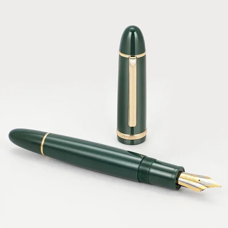 Перьевая ручка Jinhao X159 разноцветная Темно-зеленый, EF (0.38mm), X159 Gold-Dark Green