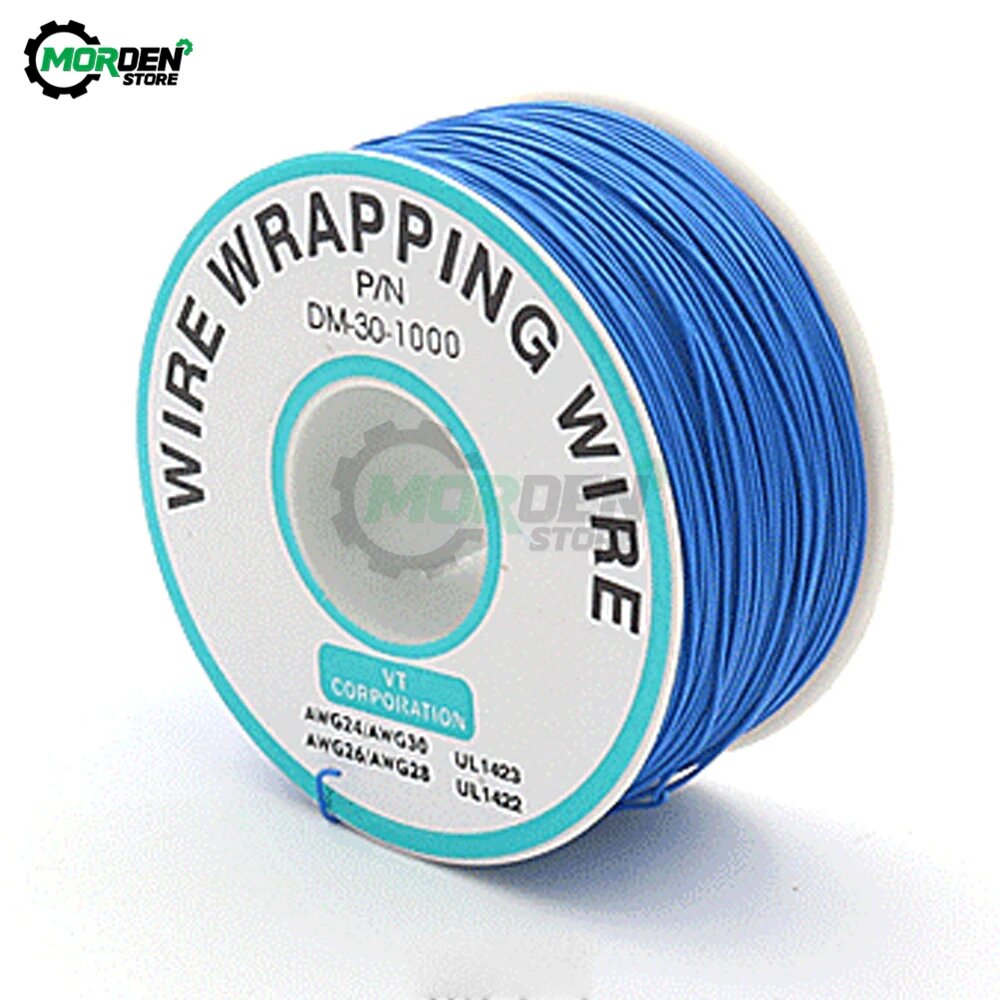 Aideepen силиконовый провод 30AWG 250м черный Blue