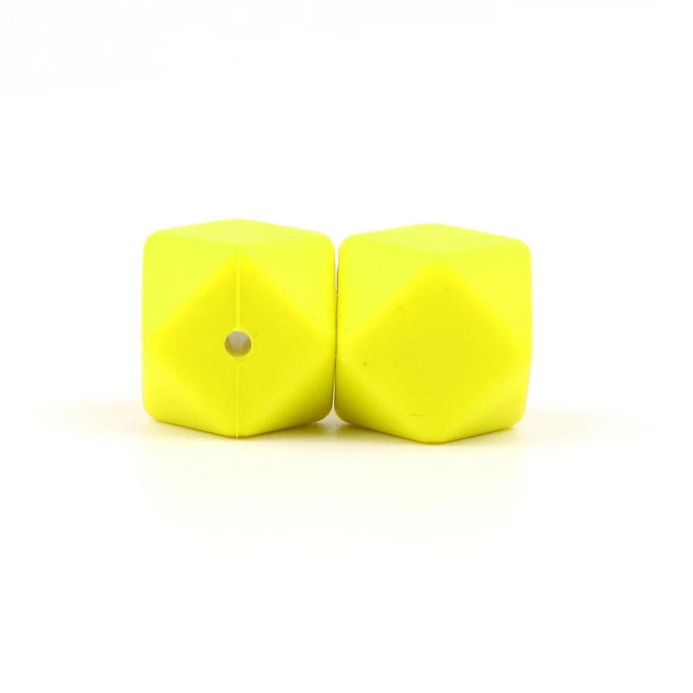 Силиконовые бусины BOBO.BOX, светло-желтые, 14 мм, KAT039-60