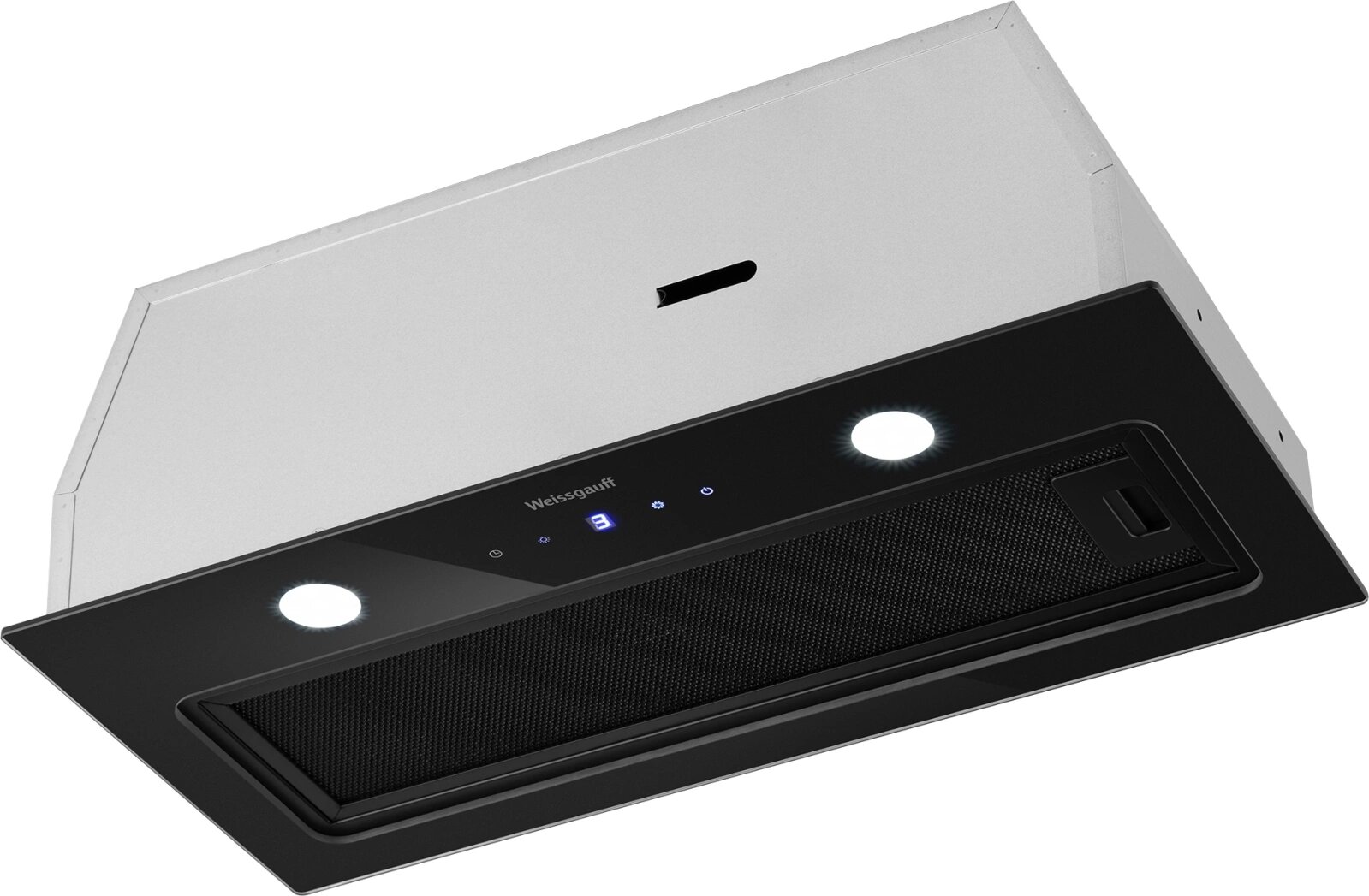 Dubhe 600 Touch / Встраиваемая вытяжка WEISSGAUFF Dubhe 600 Touch, управление кнопочное, черный (433