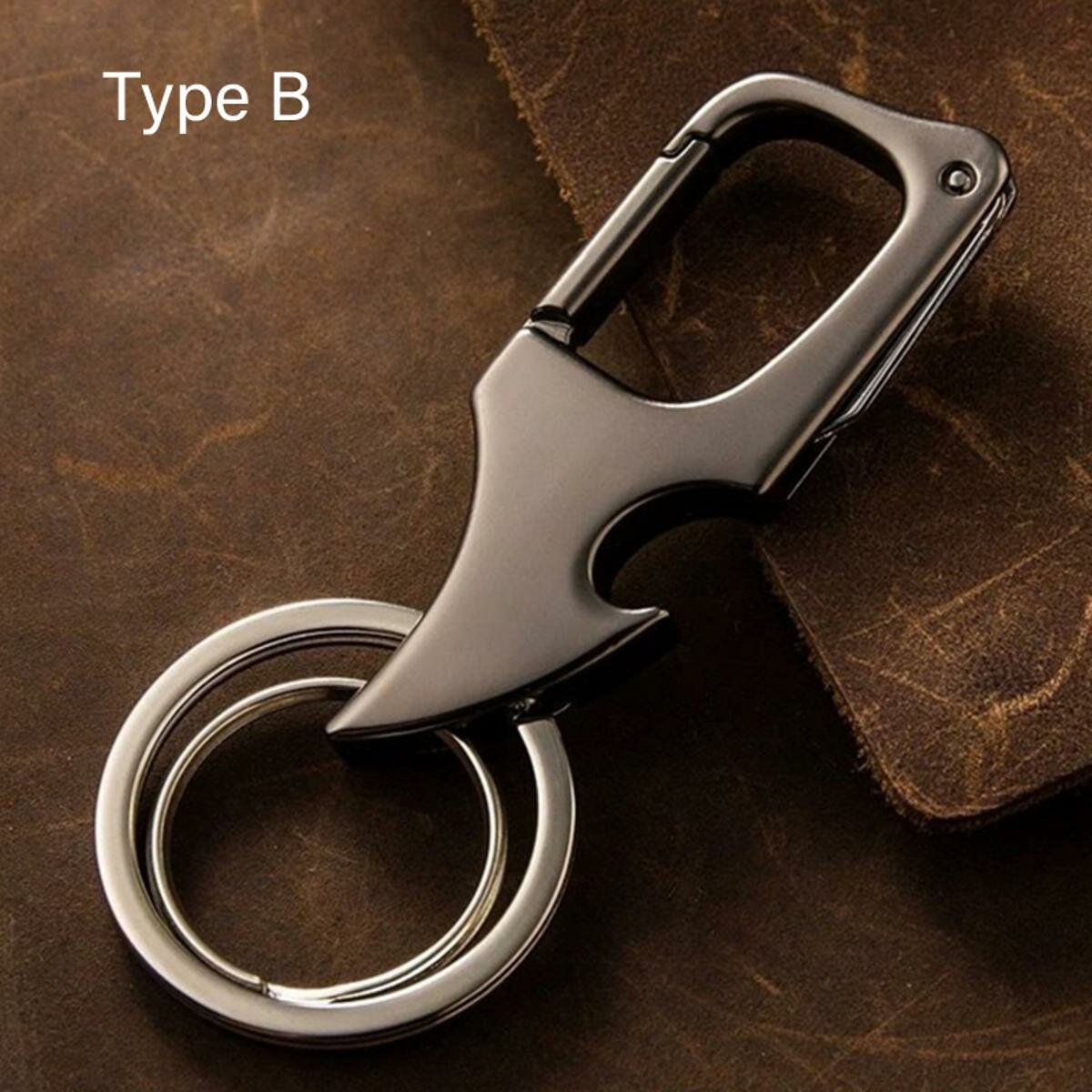 Брелок в форме кольца для ключей Открывалка для ключей Отвертка Набор ключей Инструмент для выживания Многофункциональный