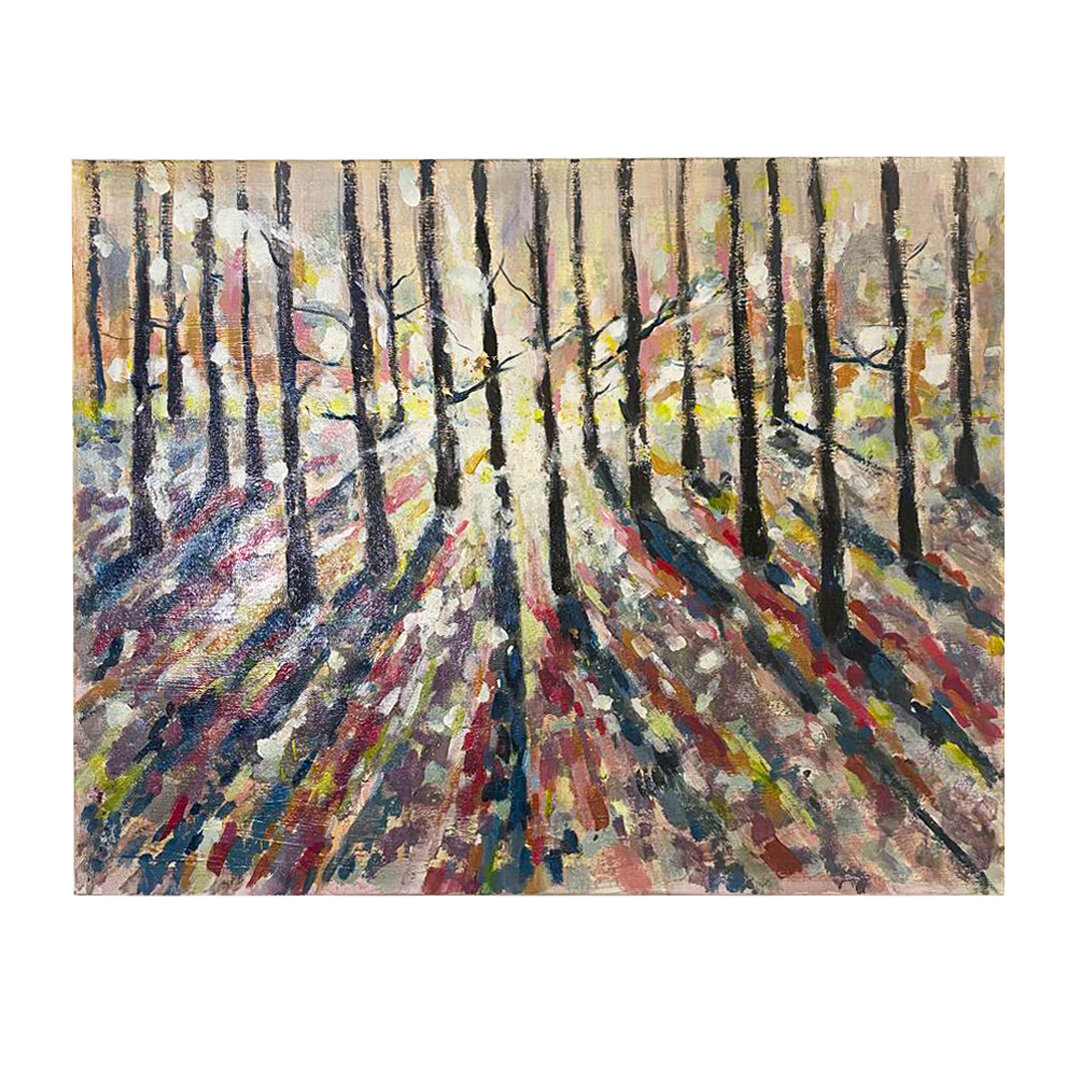 Картина DAБЛ "Игра Света", акрил, 70x90см, яркая , техника пейзаж