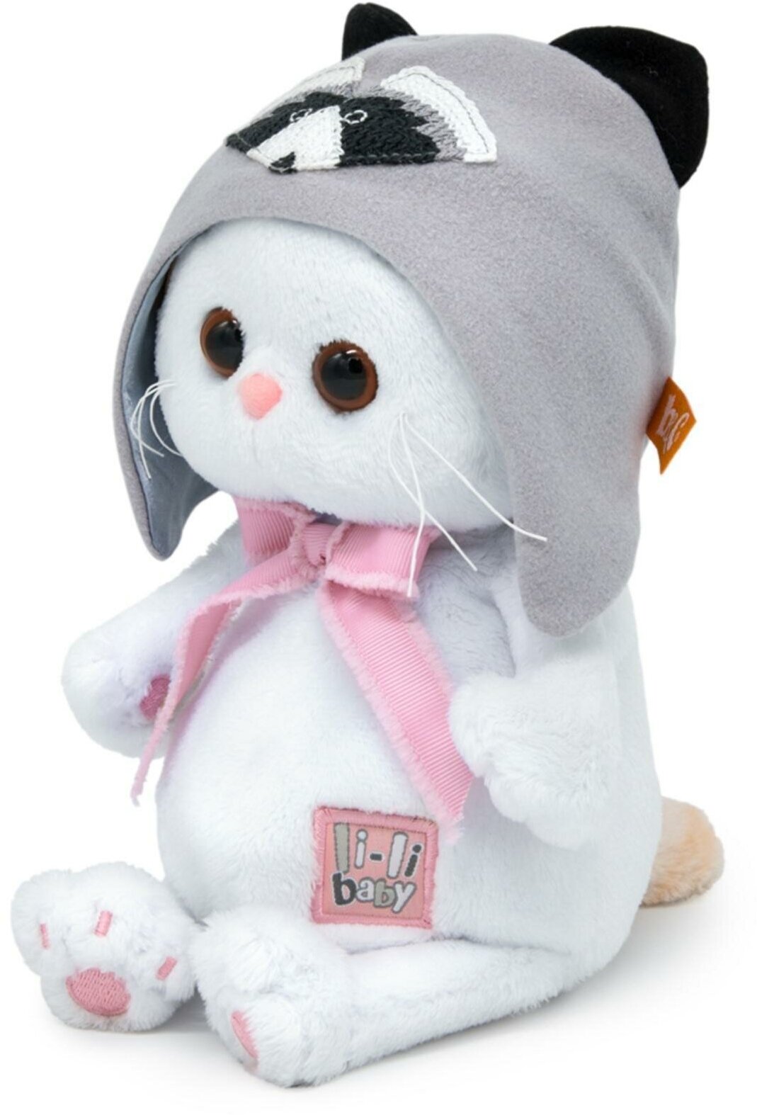 Budi Basa Мягкая Игрушка Кошечка Ли-Ли BABY в шапочке-енот (20см, в подарочной коробке) LB-063