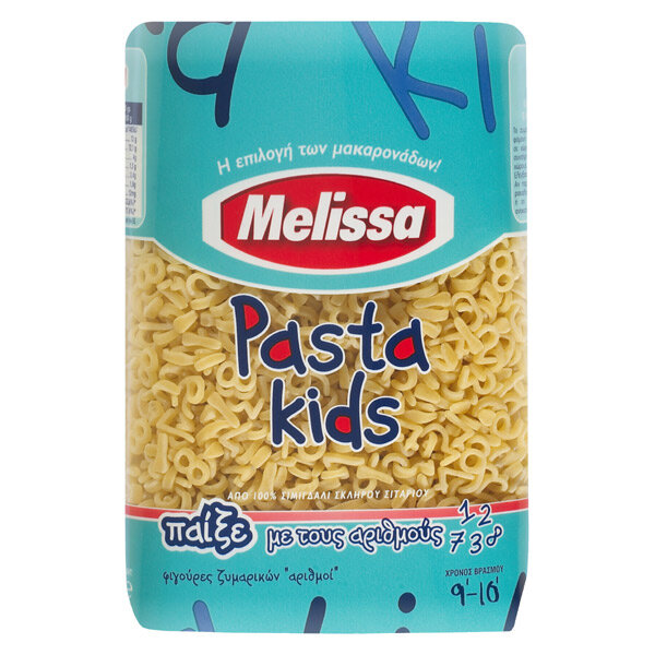 Паста MELISSA намберс (цифры) /пакет/ 500г