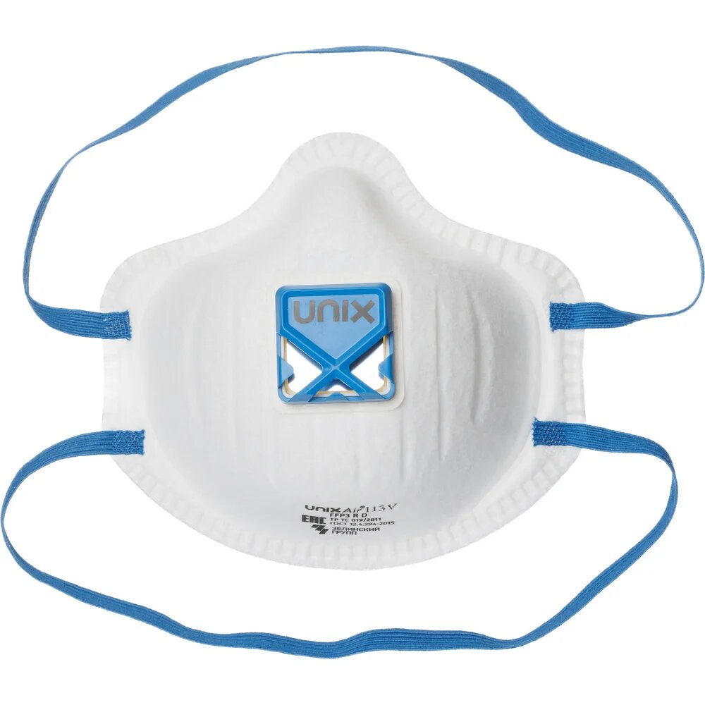 Формованная фильтрующая полумаска UNIXAir 113V FFP3 R D, 3 шт 102-044-0017