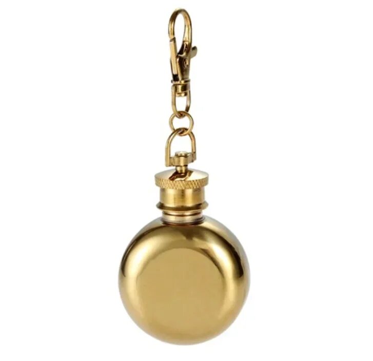 Мини фляга-брелок 1 унция нержавеющая сталь D