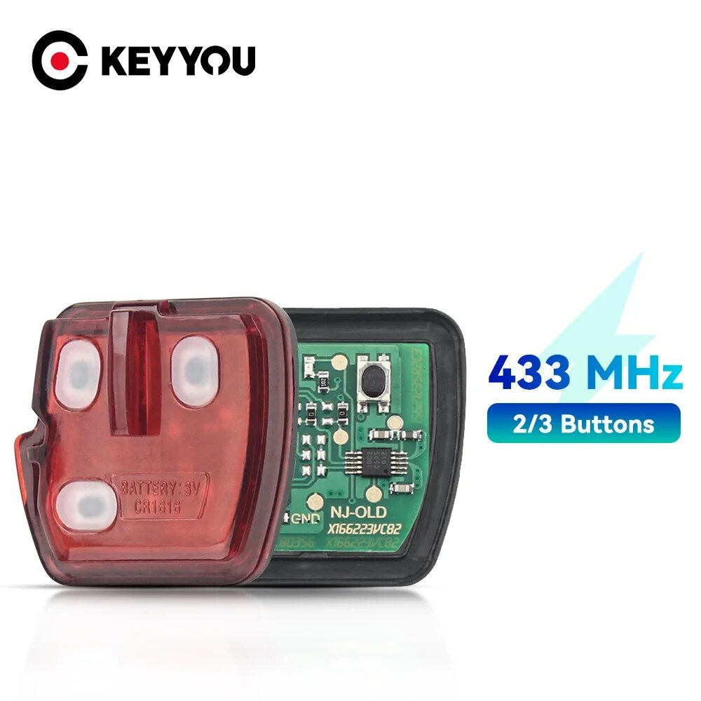 Пульт дистанционного управления KEYYOU для MITSUBISHI 2005 2006 2007 2008 2009 2010 Outlander Pajero Montero ASX Lancer Triton 433 МГц
