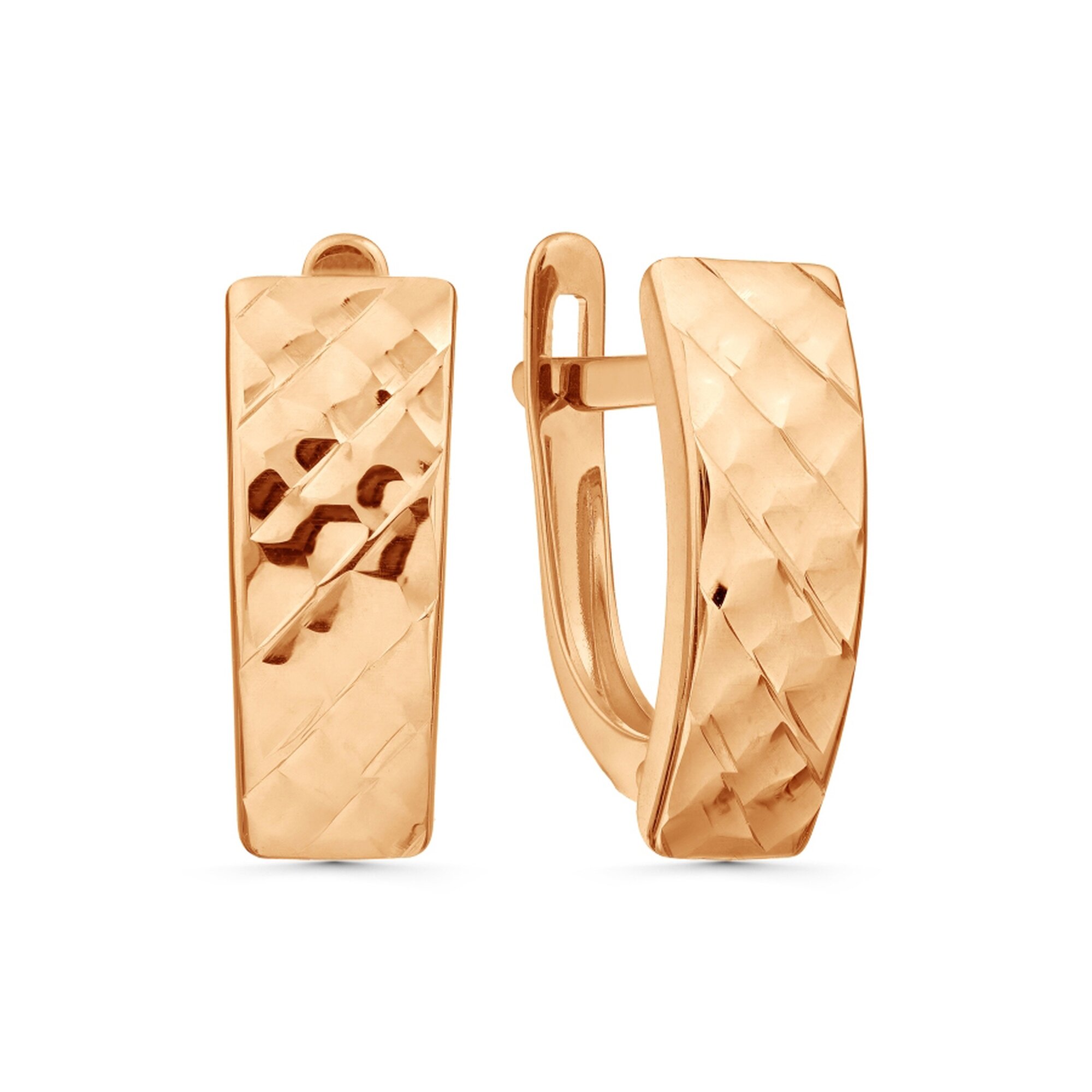 Серьги, красное золото, 585 проба