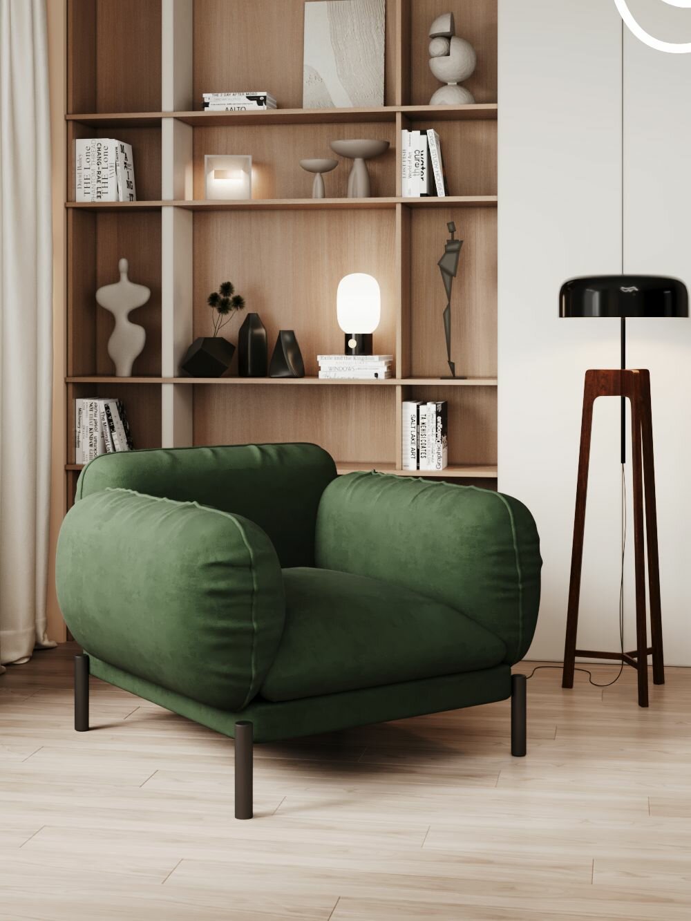 Кресло дизайнерское CILIUM, велюр