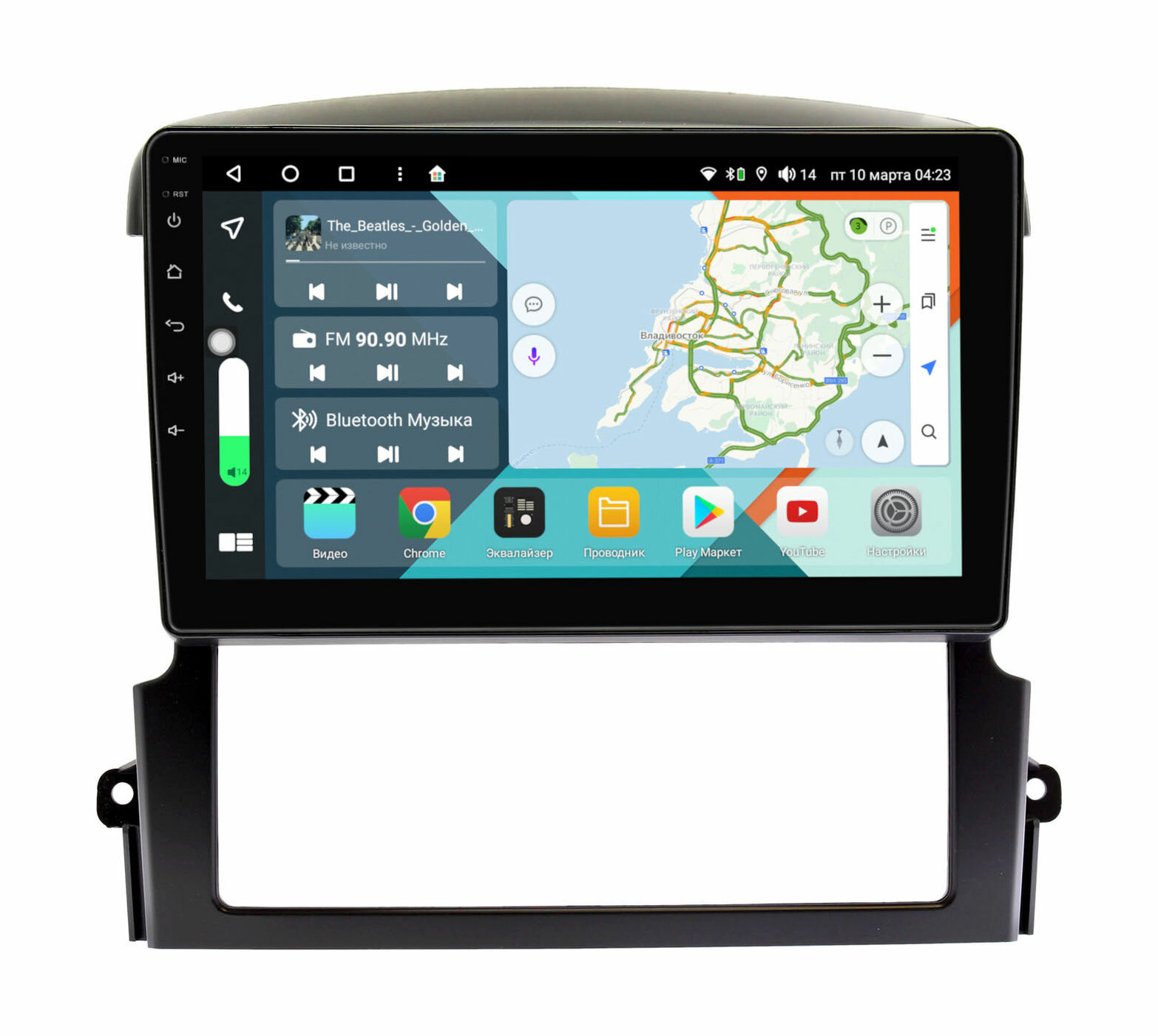 Магнитола Kia Sorento 2004 - 2009 9 дюймов, 4/64GB, 8 ядер, DSP, 4G, Android 10 / Wide Media