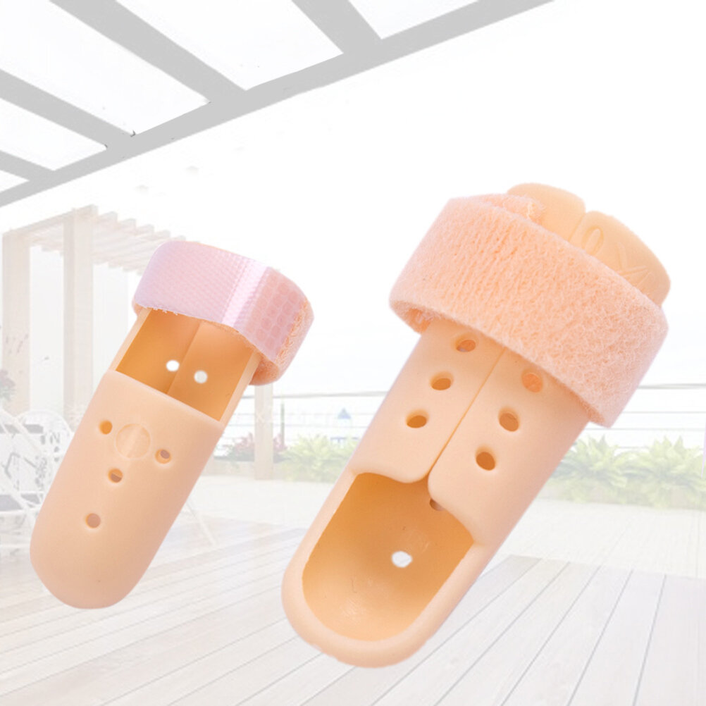 10 шт. шина для пальцев, молоток, шина для поддержки пальцев, регулируемая, 5 размеров, пластиковая защита для пальцев