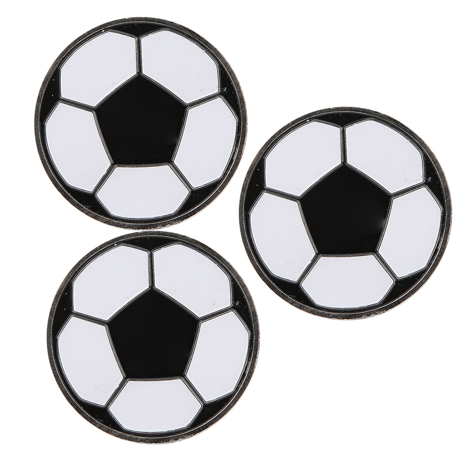 3pcs Portable Football Training Match Referee Flip Coin Soccer Pick Side Toss Tool