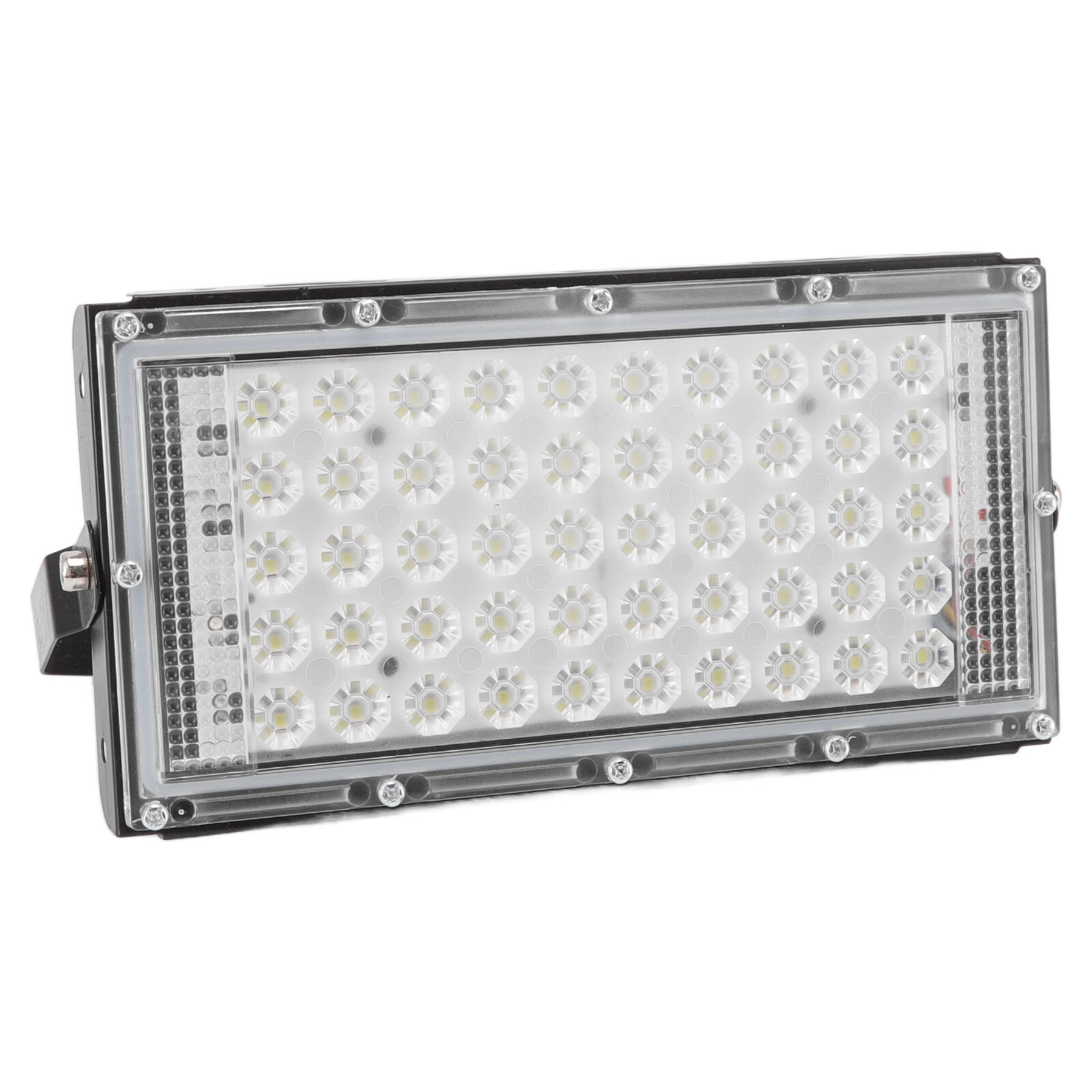 Уличный светодиодный прожектор 50W с водозащитой IP66, регулировка на 180 градусов, белый свет 6000K для двора и балкона
