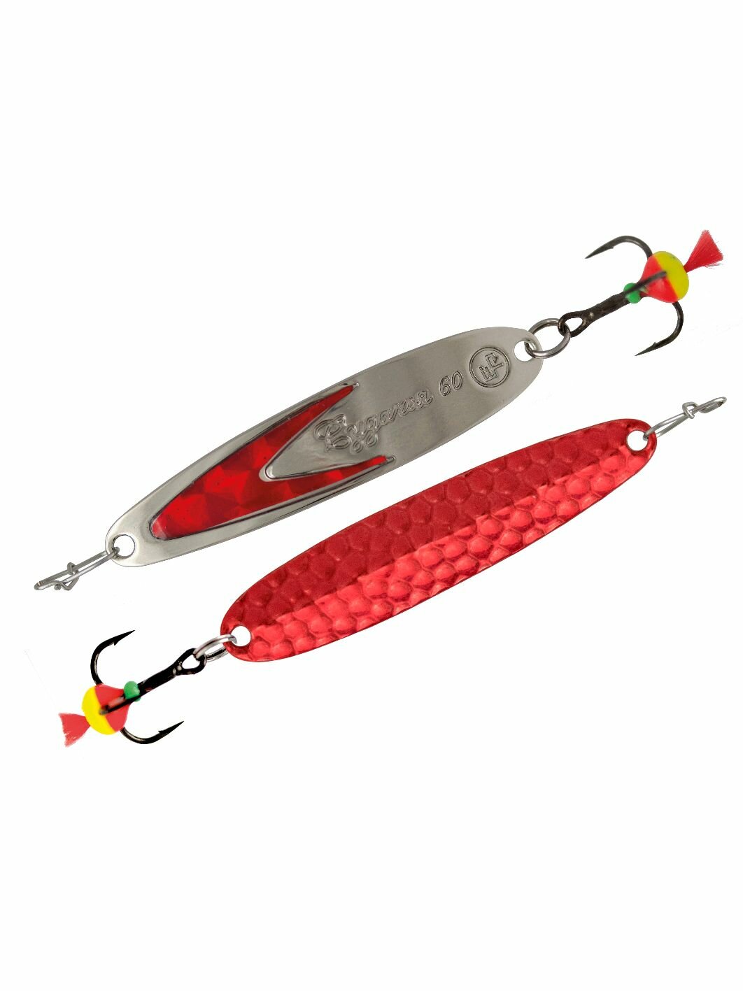 Блесна вертикальная ECOPRO Судачья красн. флекс, 70мм, 15г, Pb/SRF