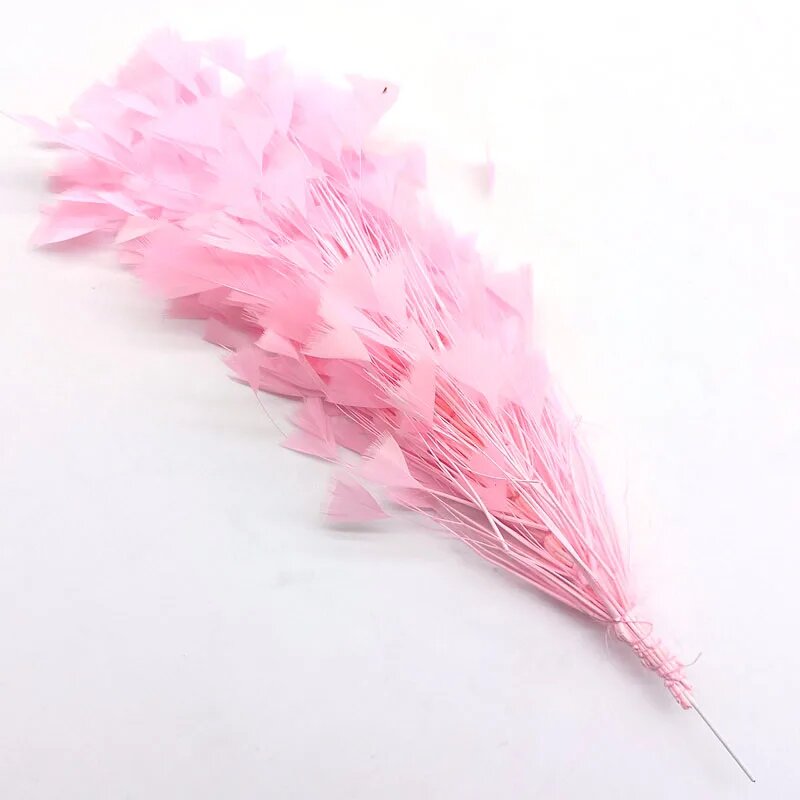 Розовый букет из перьев, pink feathers