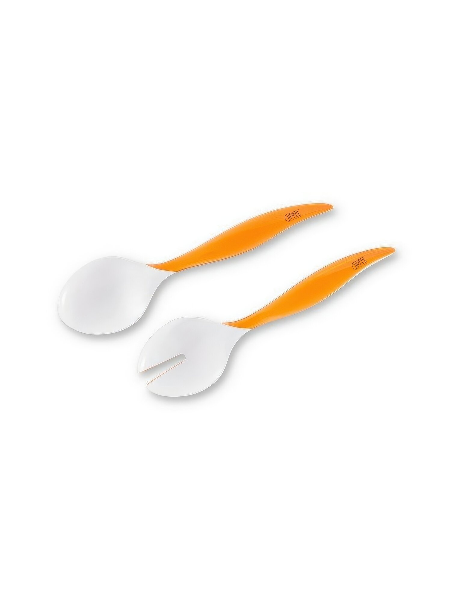 Набор приборов для салата Gipfel Lumino 9486, пластик, белый/оранжевый