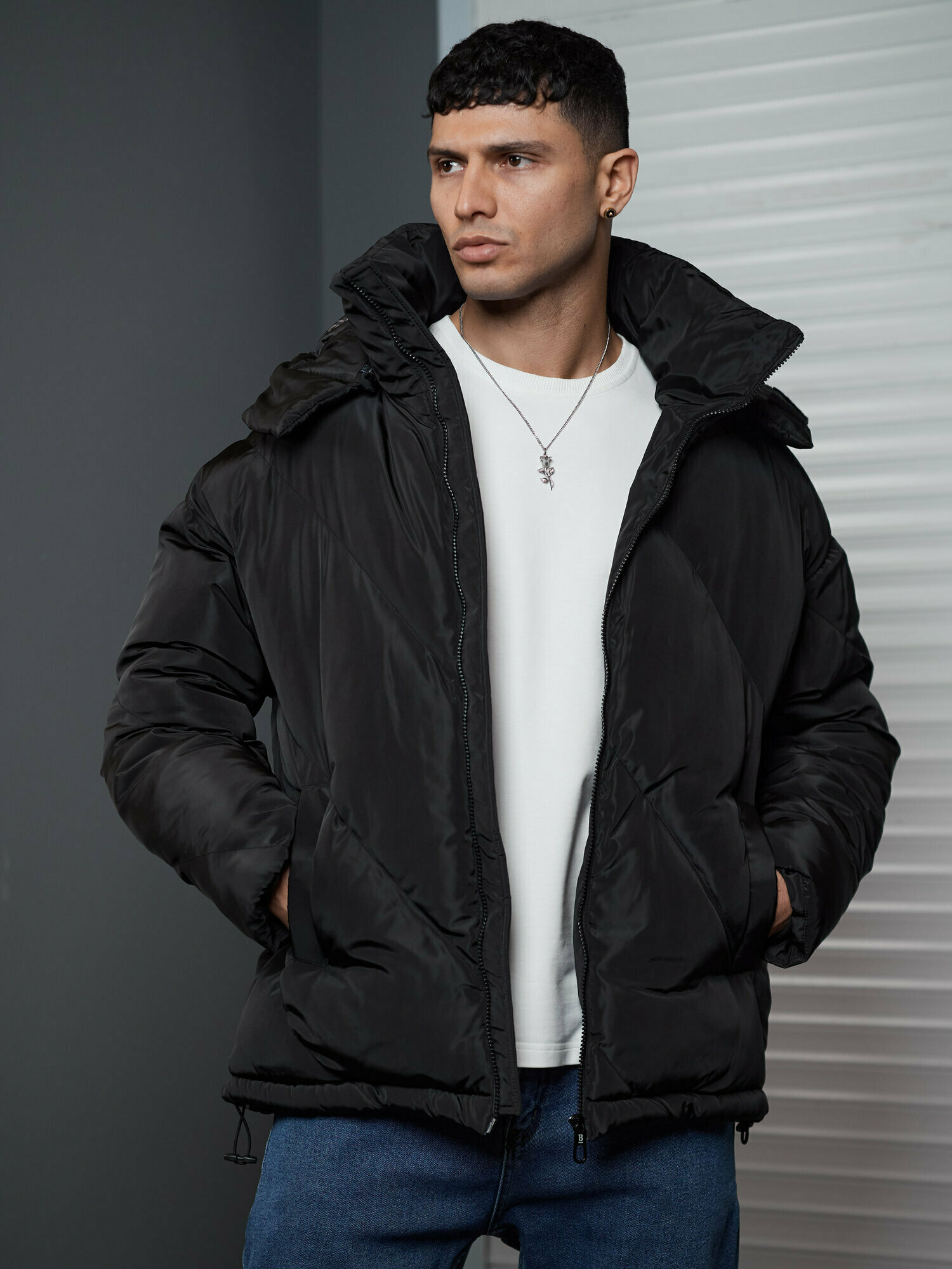 Куртка пуховик с капюшоном