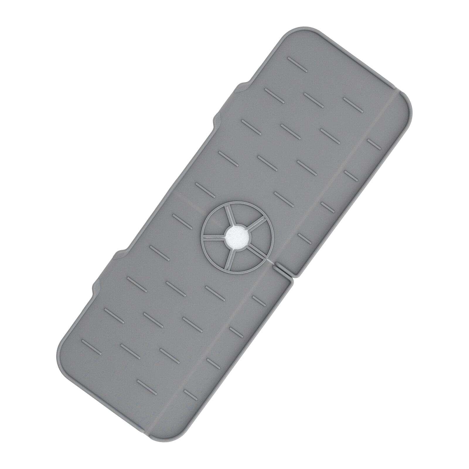 Впитывающий коврик для крана, моющийся многоразовый силиконовый раковина, столешница, водоуловитель для кухни, ванной комнаты, RV, 45x14 см, серый