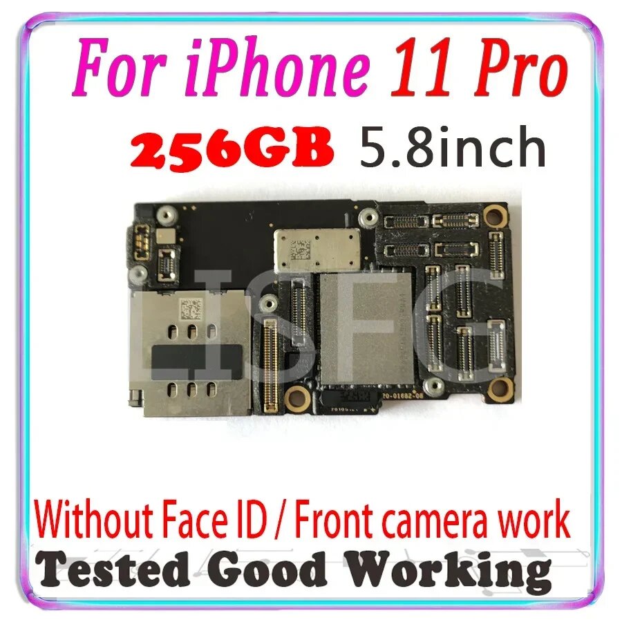 Полностью рабочая материнская плата для iPhone 11 Pro Max XR XS MAX, 11PRO-256GB NO Face