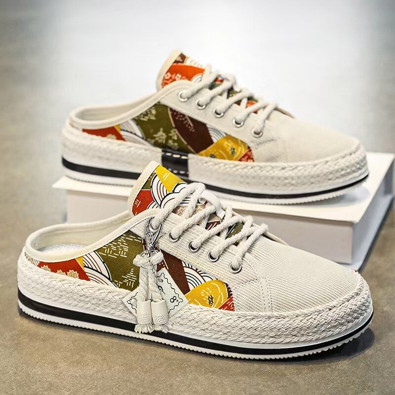 Мужские летние дышащие повседневные кроссовки 2025 года из парусины