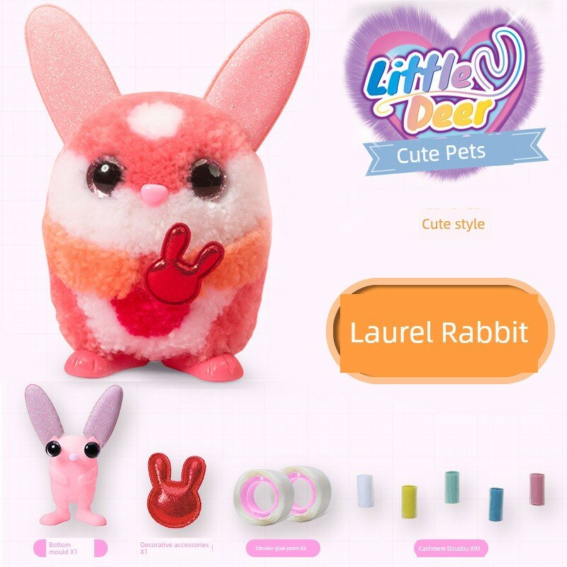 DIY Плюшевая Игрушка Лавровый Зайчик - Мягкая Ручная Работа Плюшевая Зверюшка