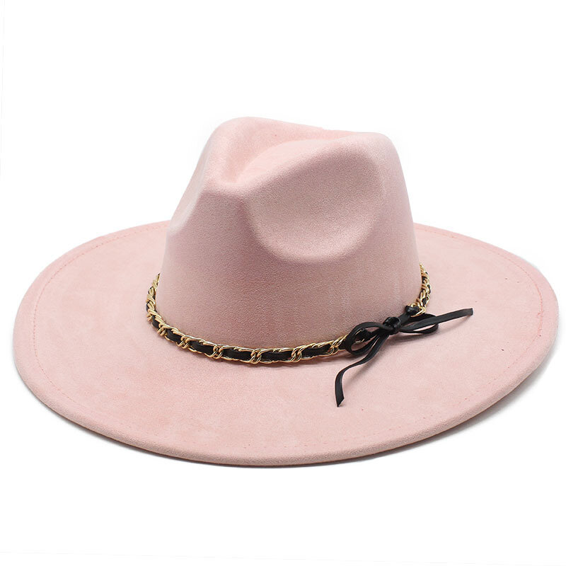 Многоцелевая Джазовая шляпа из замши Унисекс Осень Британский стиль Замша / MOM-009