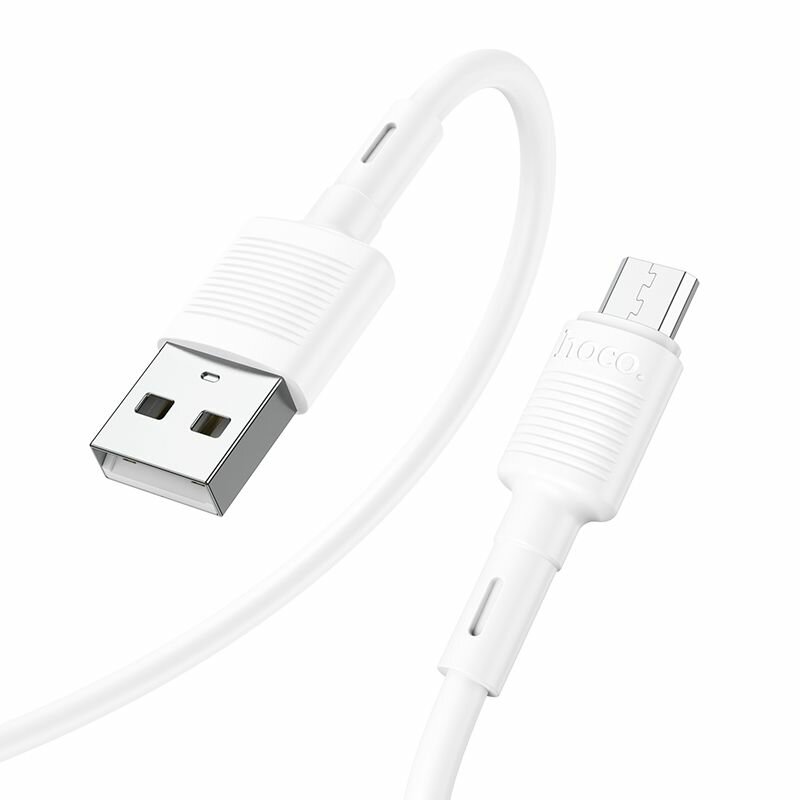 USB Кабель Micro, HOCO, X83, 1м, белый — фото 1