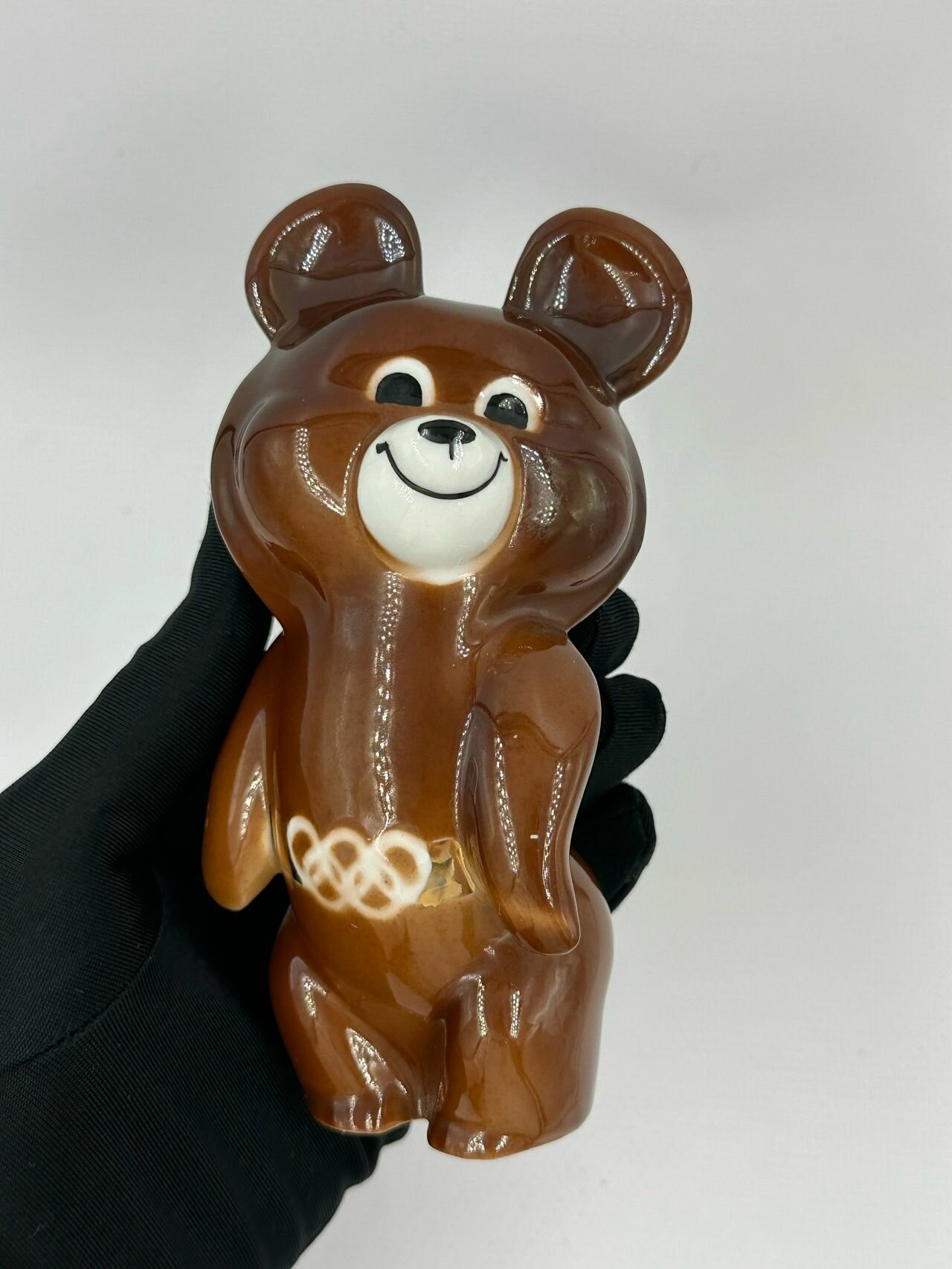 Статуэтка Олимпийский Мишка Рижский ФЗ Клеймо! Высота 14 см Редкий!