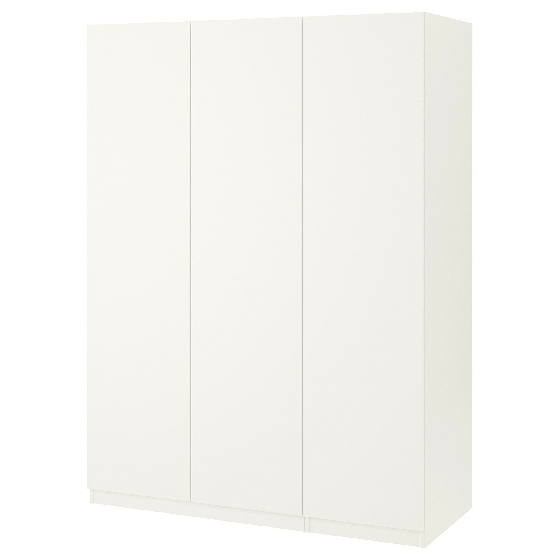 Распашной шкаф PAX FORSAND (трехсекционный) с полками (комбинация) (белый) NEW 150*45*220 см Фиеста
