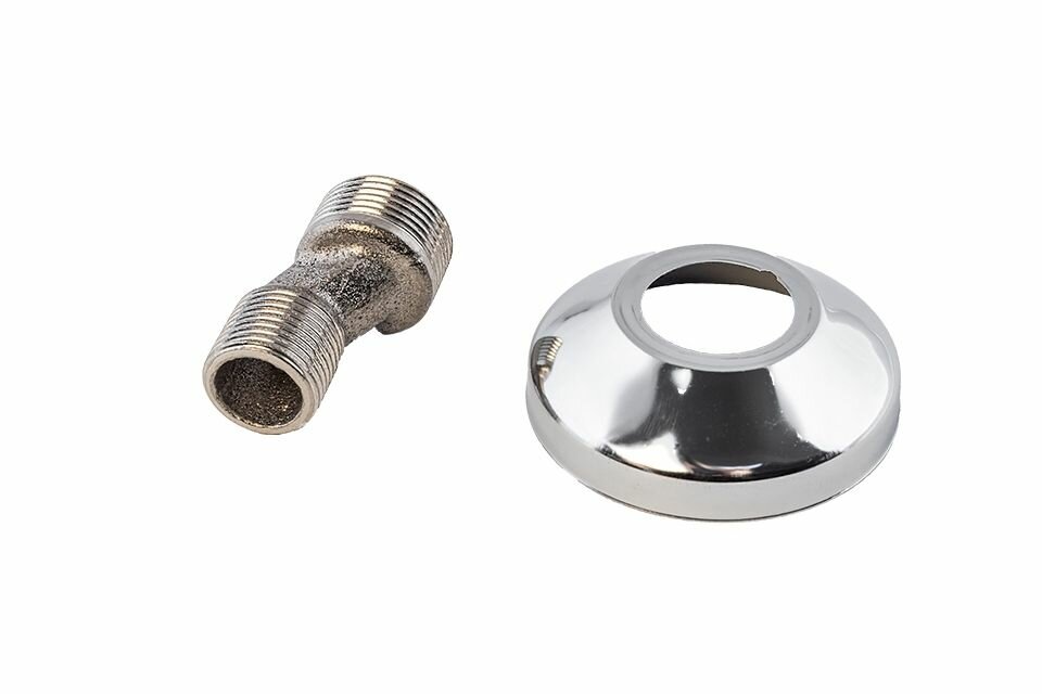 Комплект эксцентрик с отражателем / декоративной накладкой нержавеющая сталь