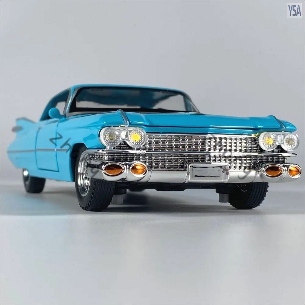 Машинка металлическая инерционная Масштаб 1:24 Eldorado Biarritz 1959 Series 62 Детская игрушка модель С звуком и светом